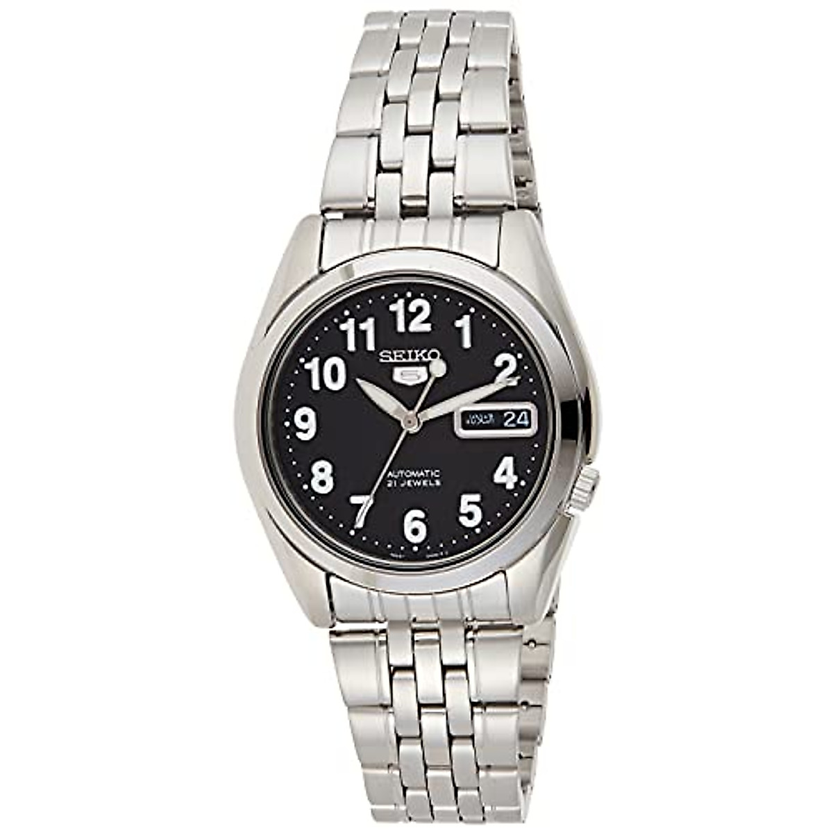 Sieko Men's SNK381K Stainless Steel Analog with Black Dial Watch