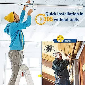 Tobeter 2PCS LED Vapor Tight Light Fixture, 2FT Utility LED Shop Lights with 18W 1800LM 4000K, Linkable LED Tube Lights, IP66 Waterproof Garage Ceiling Light for Basement Workbench Office Car Wash