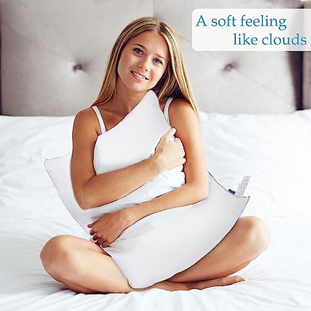 iMAYEON Pillows King Size Set of 2, Hotel Collection King Pillows 2 Pack for Sleeping, King Size Pillows Fluffy Down Alternative Pillow for Back, Stomach or Side Sleepers