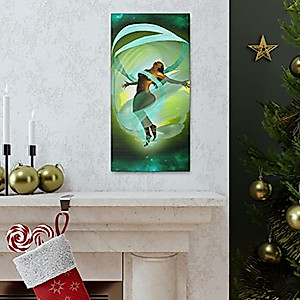 Never Contained 10x20 Canvas Wall Art Zodiac Libra, Gemini, Aquarius Air Signs Galaxy Black Beauty Feminine Woman Easy To Display Decor Living Room Bedroom Office Wall Decor Home Decoration