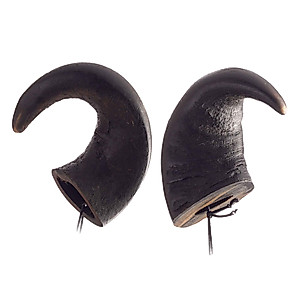 WATER BUFFALO HORN-100% Natural, Long-Lasting, Grain-Free, Gluten-Free, Dog Dental Treats & Chews-2 COUNT-15 oz