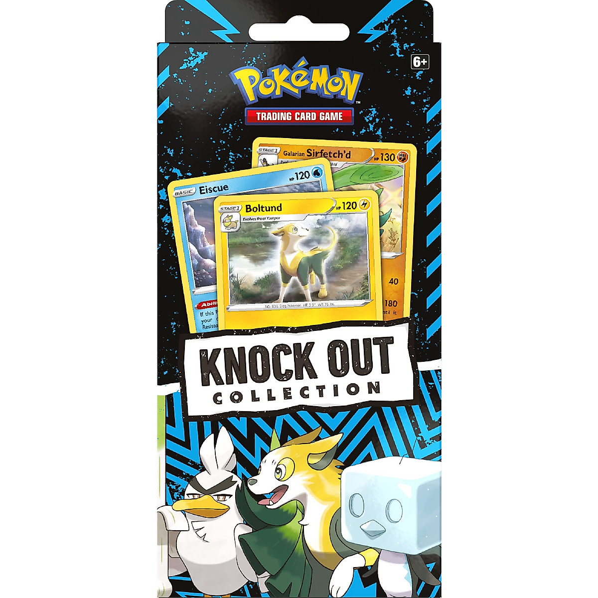 Pokémon TCG: Knockout Collection (Boltund, Eiscue & Galarian Sirfetch'd and 2 Booster Packs)