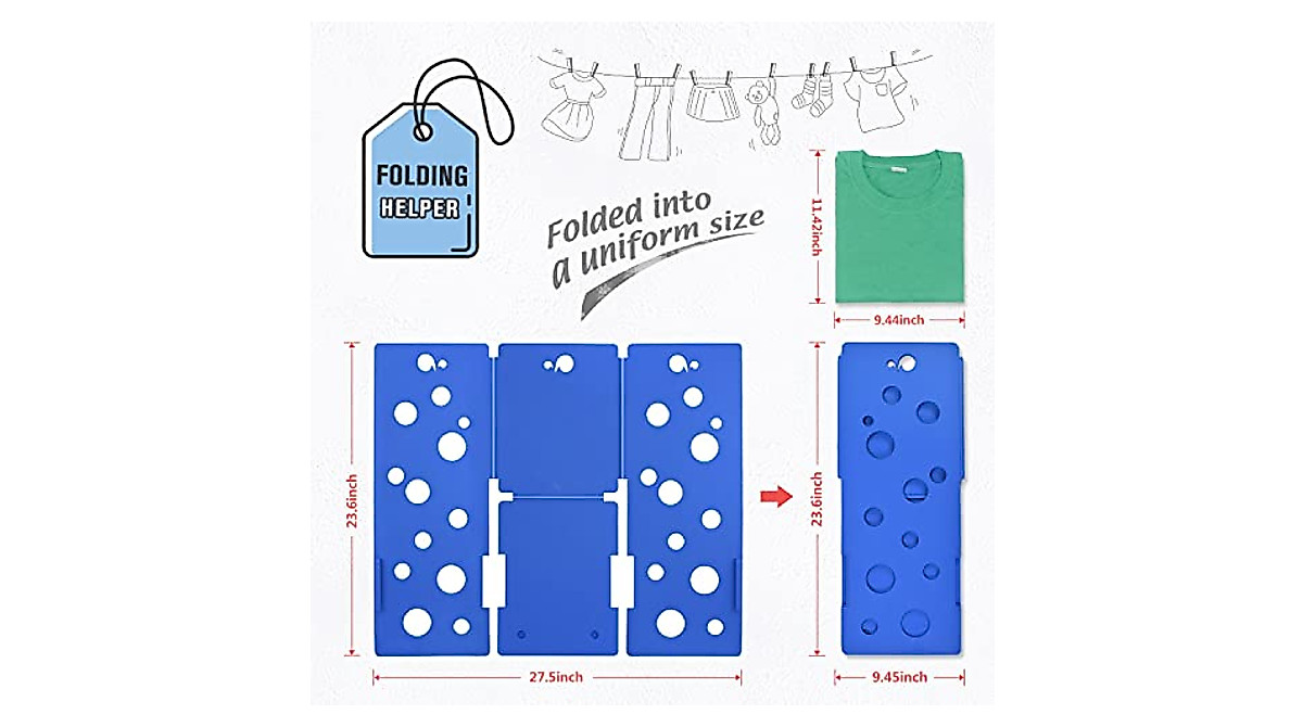 BoxLegend Version 5 Shirt Folding Board - Fast & Easy Clothes Organizer