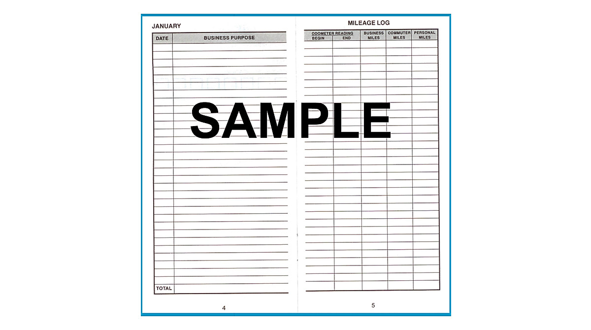 Dome Auto Mileage Log Set – Dated & Durable for IRS & Business
