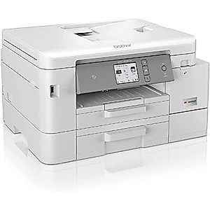 Brother INKvestment Tank MFC-J4535DW Wireless Color All-in-One Inkjet Printer - Print Copy Scan Fax - 20 ppm, 4800 x 1200 dpi, 8.5" x 14", Auto Duplex Printing, 20-Sheet ADF, Wulic Printer Cable