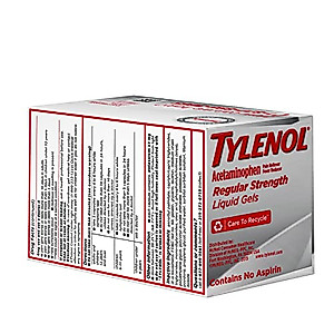 Tylenol Regular Strength Liquid Gels with 325 mg Acetaminophen, Pain Reliever & Fever Reducer, 90 ct