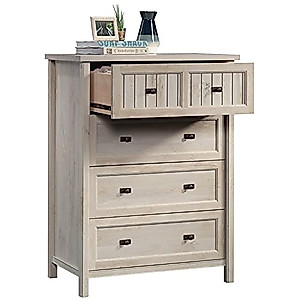 Sauder Costa 4-Drawer Chest in Chalked Chestnut, Chalked Chestnut Finish