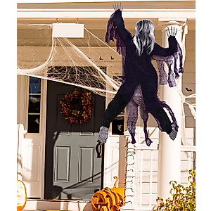 Renbuzhu 53" Halloween Decorations - Scary Climbing Zombie for Wall, Yard, Porch, Haunted House Outdoor Indoor Party Decor Supplies Creepy Fun Prop