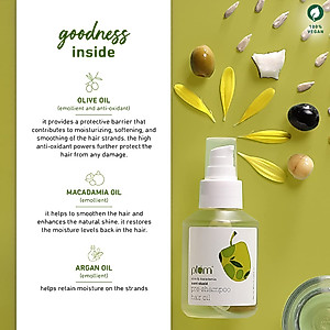 Olive and Macadamia Nutri-Shield Pre-Shampoo Hair Oil, For Dull, Damaged, Coloured Hair | Vegan Hair Oil