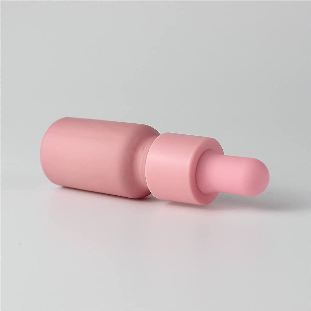 seafulee 1/3 oz Pink Coated Glass Dropper Bottles (10ML) with Glass Eye Dropper, UV Safe Bottles for Essential Oils and Aromatherapy (Pack of 12)