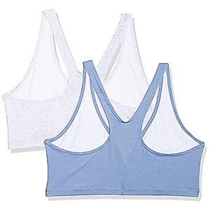 Hanes womens X-temp Comfortflex Fit Pullover Mhh570 2-pack bras, Heather Grey/Denim Jacket Blue Heather, 3X-Large US