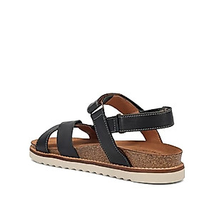 Taos Footwear Women's Sideways Black Sandal 8-8.5 (M) US