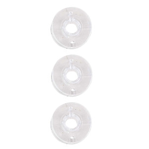 SINGER 06542 Class 15J Bobbins, Transparent, 3-Count,