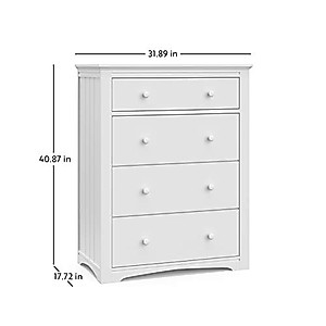 GRACO HADLEY 4 DRAWER CHEST - PEBBLE GRAY