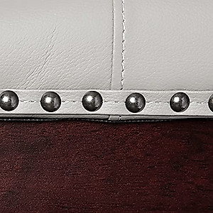 Angel Line Cambridge Bar Stools, 24" Set of 2, Espresso with Gray Cushion