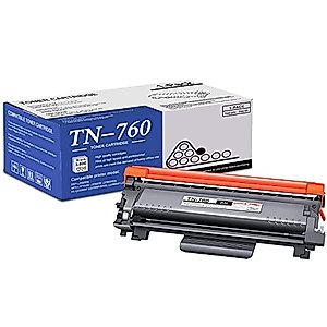 High Yield TN760 Toner Cartridge Compatible 1 Pack TN-760 Black Replacement for Brother TN760 TN-760 DCP-L2550DW MFC-L2710DW L2750DW L2750DWXL HL-L2350DW L2370DW L2390DW L2395DW Printer