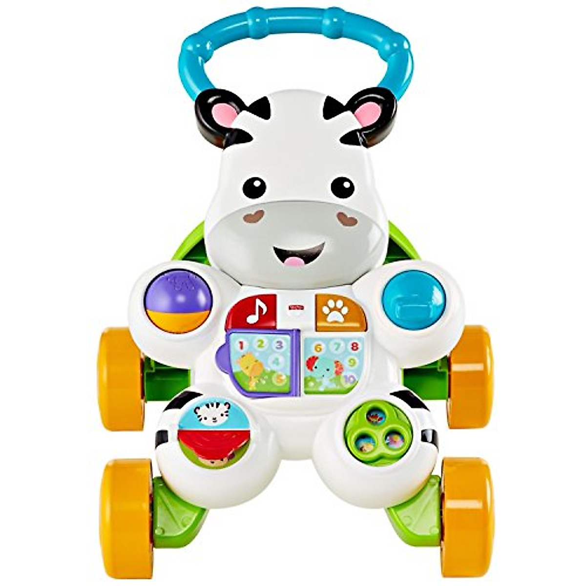 Fisher-Price Baby to Toddler Learning Toy, Learn with Me Zebra Walker with Music Lights and Activities for Ages 6+ Months