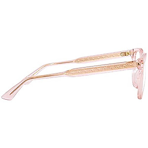Gucci GG0184O 013 Transparent Pink Square Unisex Eyeglasses