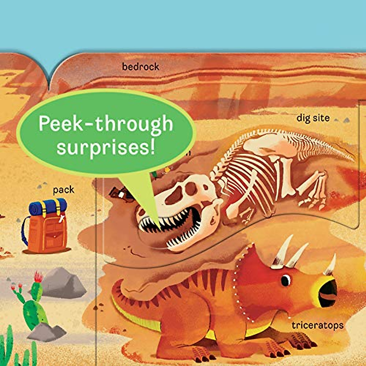 Peek-a-Flap Dino - Children's Lift-a-Flap Board Book, Gift for Little Dinosaur Lovers, Ages 2-7