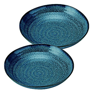 Zen Table Japan Yohen Dark Blue Pasta Bowls Set of 2 Made in Japan
