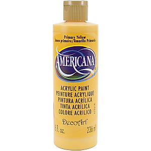DecoArt DA201-9 Americana Acrylics, 8-Ounce, Primary Yellow