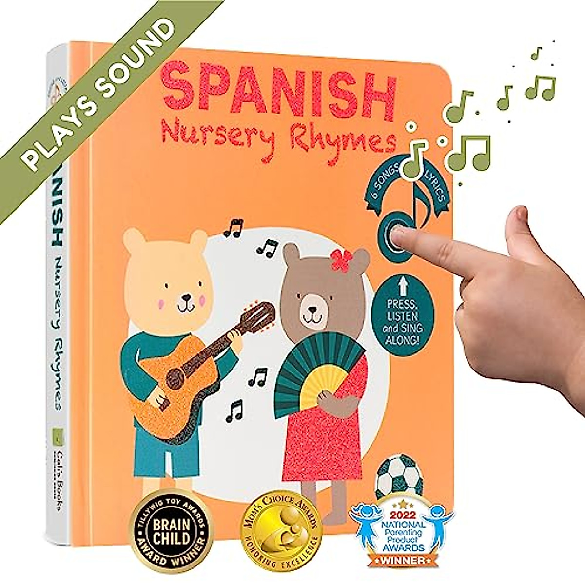 Cali's Books Spanish Nursery Rhymes 1: Bilingual Children's Book Spanish with English Translation, Learn Spanish for Kids, Spanish Books for Toddlers 1-3 - 6 Canciones Infantiles en Español