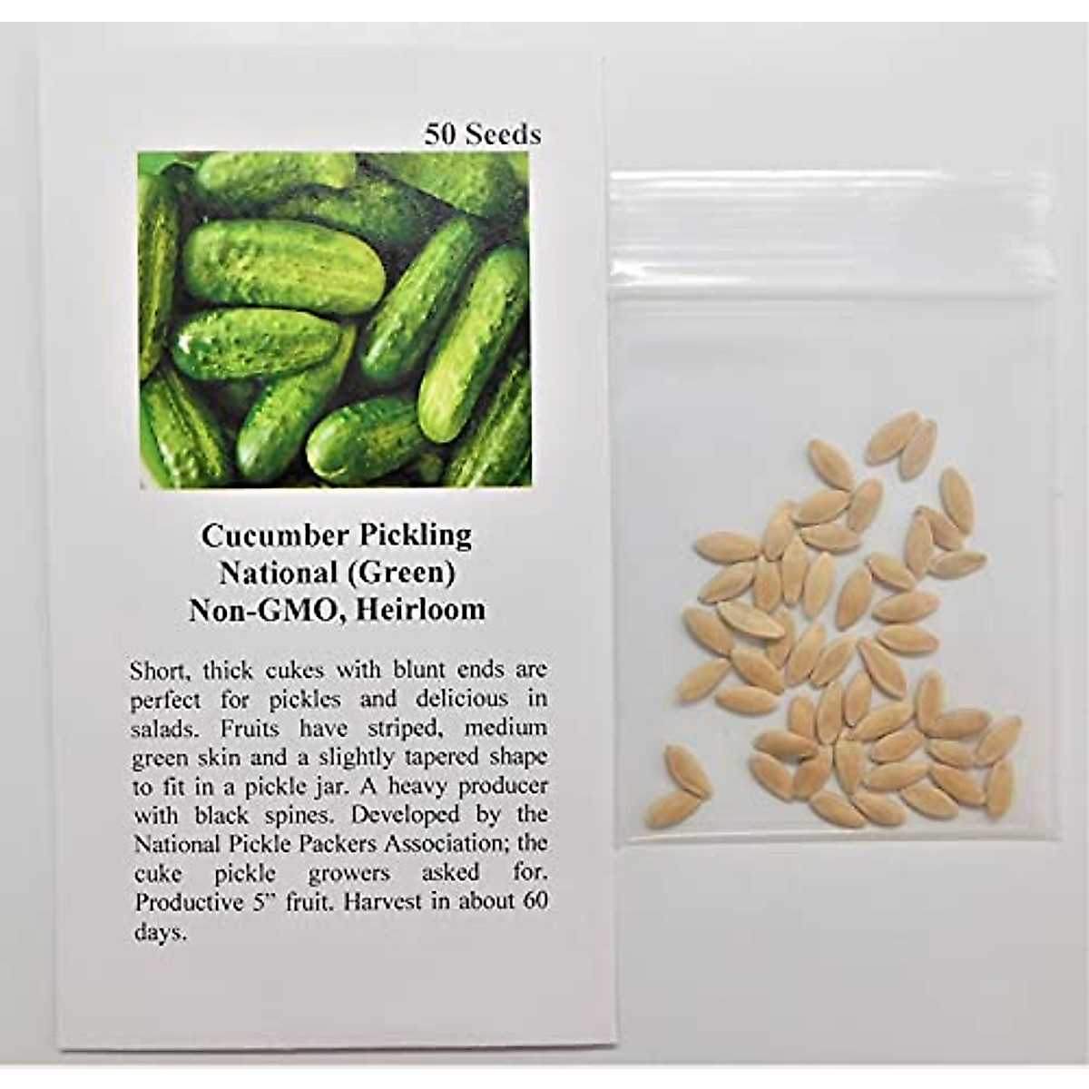 David's Garden Seeds Cucumber Pickling National FBA-2455 (Green) 25 Non-GMO, Heirloom Seeds