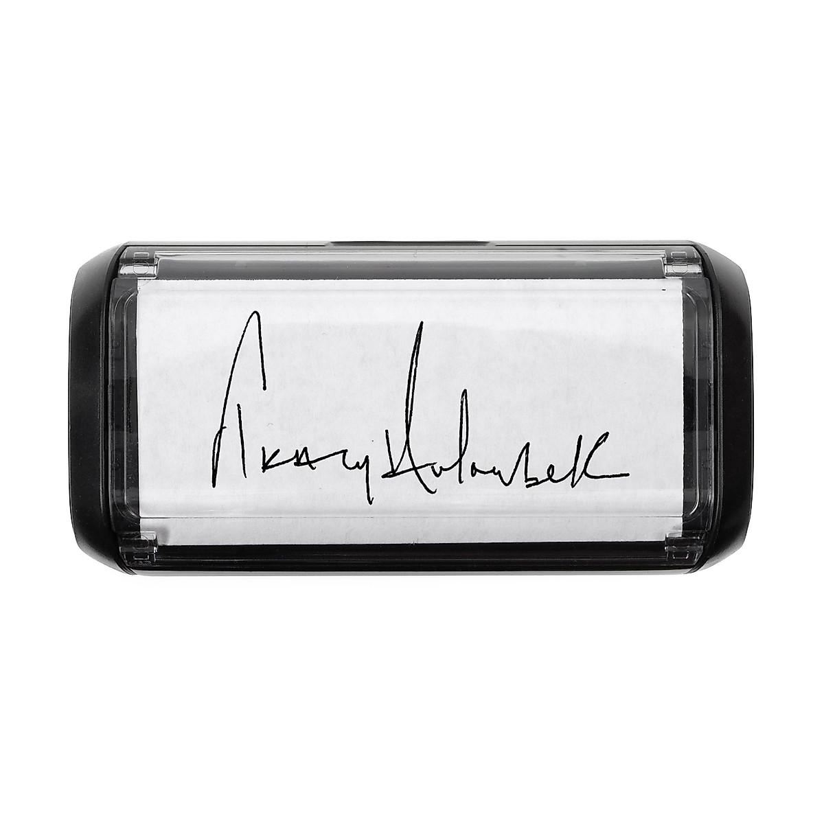 Custom Signature Stamp - Self Inking Personalized Signature Stamp | Choose Ink Color | Great for Signing Legal Documents, Checks and Other Paperwork at Home and at Work