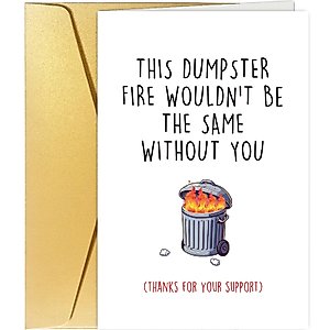 Funny Encouragement Card, Cute Thank You Card for Women Men, Appreciation Card for Coworker Boss, Moral Support Card