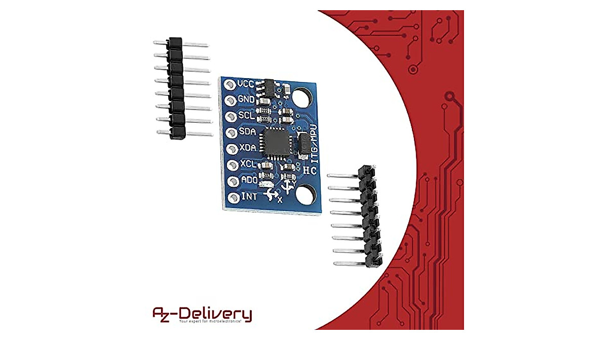Gyroscope and Accelerometer Sensor Module - AZDelivery GY-521 6DOF