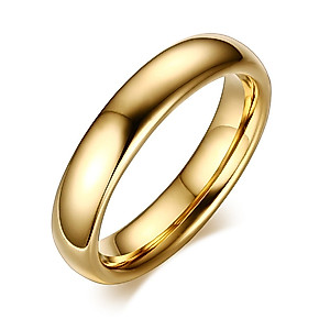 MZZJ Custom Inside Her Weirdo & His Crazy Couple Ring Set 6MM Polish Finish Tungsten Carbide Domed Comfort Fit Rings Engagement Ring Wedding Band