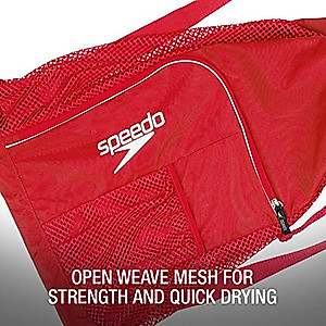 Speedo Unisex-Adult Deluxe Ventilator Mesh Equipment Bag Fuchsia Purple, One Size