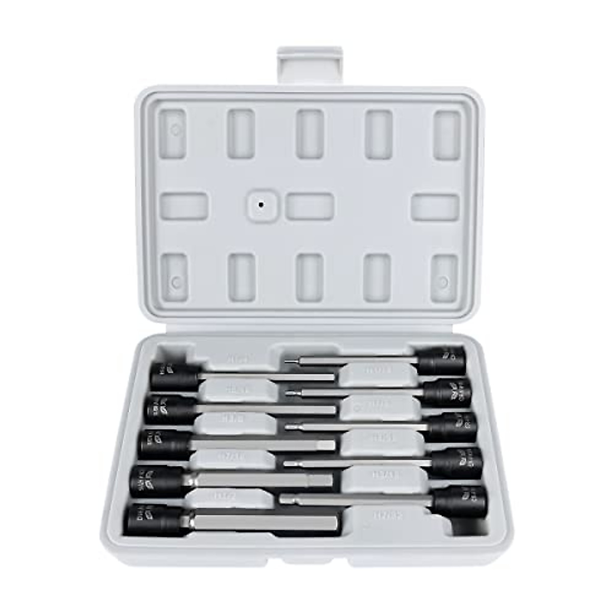 Extra Long Allen Wrench Hex Bit Socket Set (10 Pack) - Long 6" Hex Bit in 3/8" Drive Sizes: 1/16", 1/8", 5/32", 3/16", 7/32", 1/4", 5/16", 3/8", 7/16", 1/2"