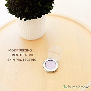 Lauren Brooke Cosmetiques Cream Eyeshadow | Natural Organic Eyeshadow, Richly Pigmented Eye Makeup, Creme Eyeshadow For Women (Wisteria (Shimmer))