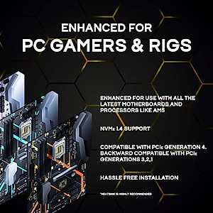 Fantom Drives VENOM8 8TB NVMe Gen 4 M.2 2280 Internal SSD for Gaming PC & Laptops - Up to 7400MB/s Read Speed - 3D NAND TLC - DDR4 DRAM Cache - 8TB NVMe M.2 (VM8X80)