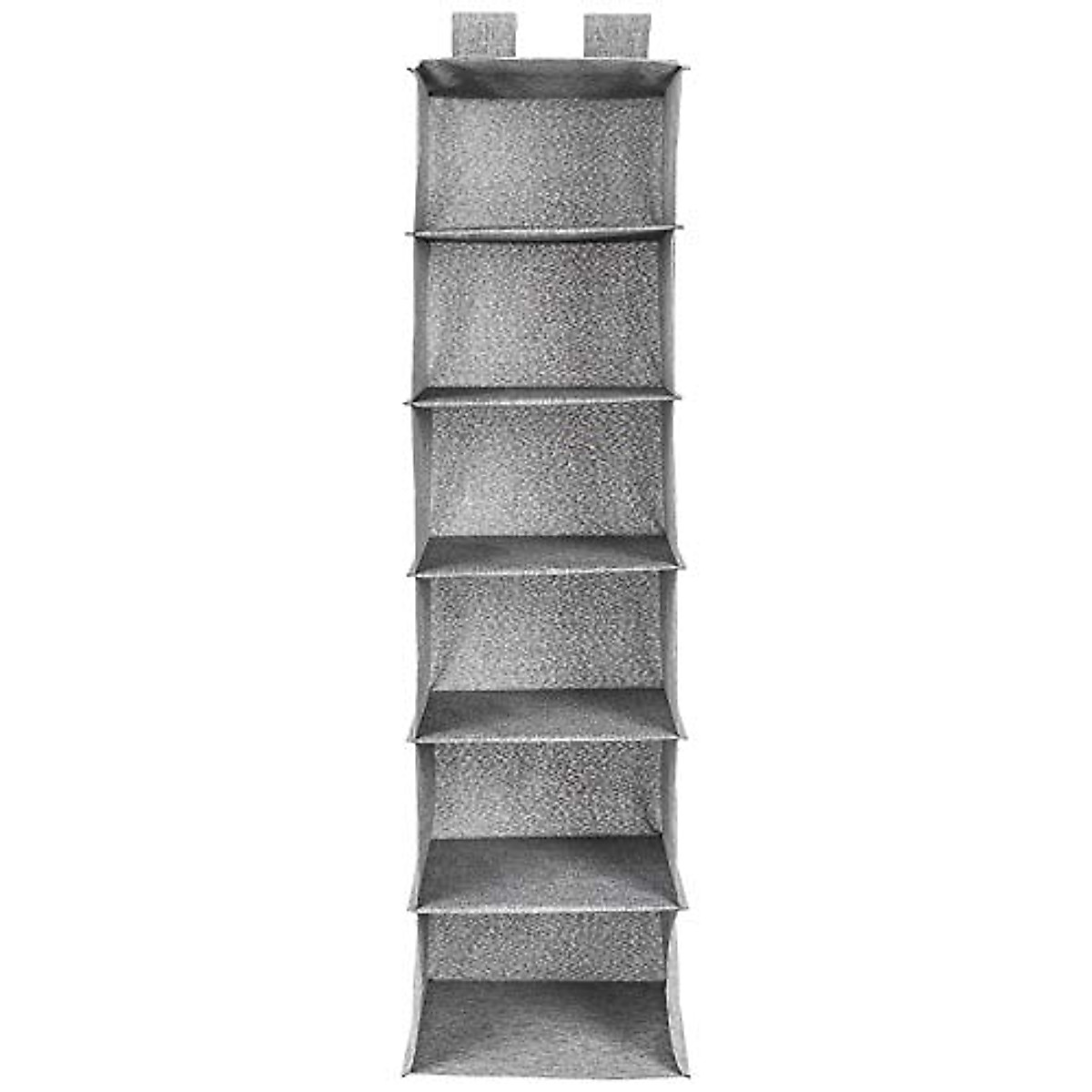 Amazon Basics Hanging Closet Shelf 6 Tier, Heather Grey, 2"D x 12"W x 12"H