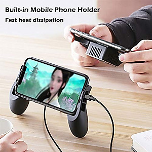 FZZDP Mobile Phone Cooler Handle Semiconductor Cooling Fan Holder for Mobile Radiator Gamepad Controller