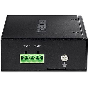 TRENDnet 95W 2-Port Industrial 2.5G PoE++ Injector, Supports PoE IEEE 802.3af, PoE+ IEEE 802.3at, and PoE++ IEEE 802.3bt, Not Compatible with Passive PoE Devices, Black, TI-IG290