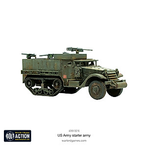 WarLord Bolt Action US Army Starter Army 1:56 WWII Military Wargaming Plastic Model Kit, Small