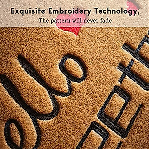 Funny Door Mat,Coir Outdoor Doormats For Home Entrance,There is no Reason for You to be Here,Welcome Floor Mat Entrance Front Rubber Mats Indoor Outdoor Fall mats Heavy Duty Backing Patio 30”x18