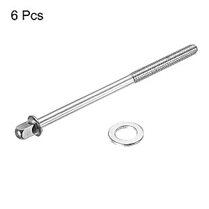 MECCANIXITY Drum Tension Rods 24mm x 90mm for Bass Drum Hardware Parts Accessory Pack of 6