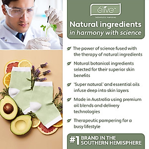 Élive Heel Socks For Dry Cracked Feet - Heal & Repair Heels Fast, Toeless Moisturizing Socks, Exfoliating Citric Acid, Oil Blend Gel, Foot Care Sock for Women Men, No Cream Lotion Multi-Use Treatment