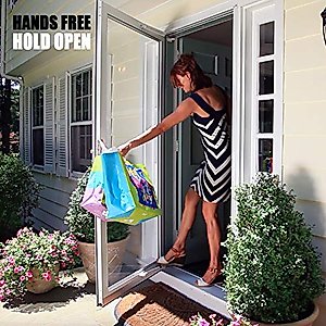 Touch 'n Hold Smooth Door Closer - Single Kit (Bronze) - Standard-Duty Door Closer with Touch-Button Hold Open Feature & Smooth Closing Motion – for (Medium & Lightweight) Storm, Screen Doors.