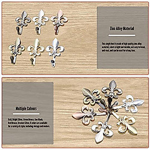 MroMax Wall Hook, Curtain Wall Hook, Zinc Alloy Wall Mounted Coat Hooks for Hanging Bathroom Robe, Coat, Kitchen Utensil and Bag, Silver Brushed 1Pc