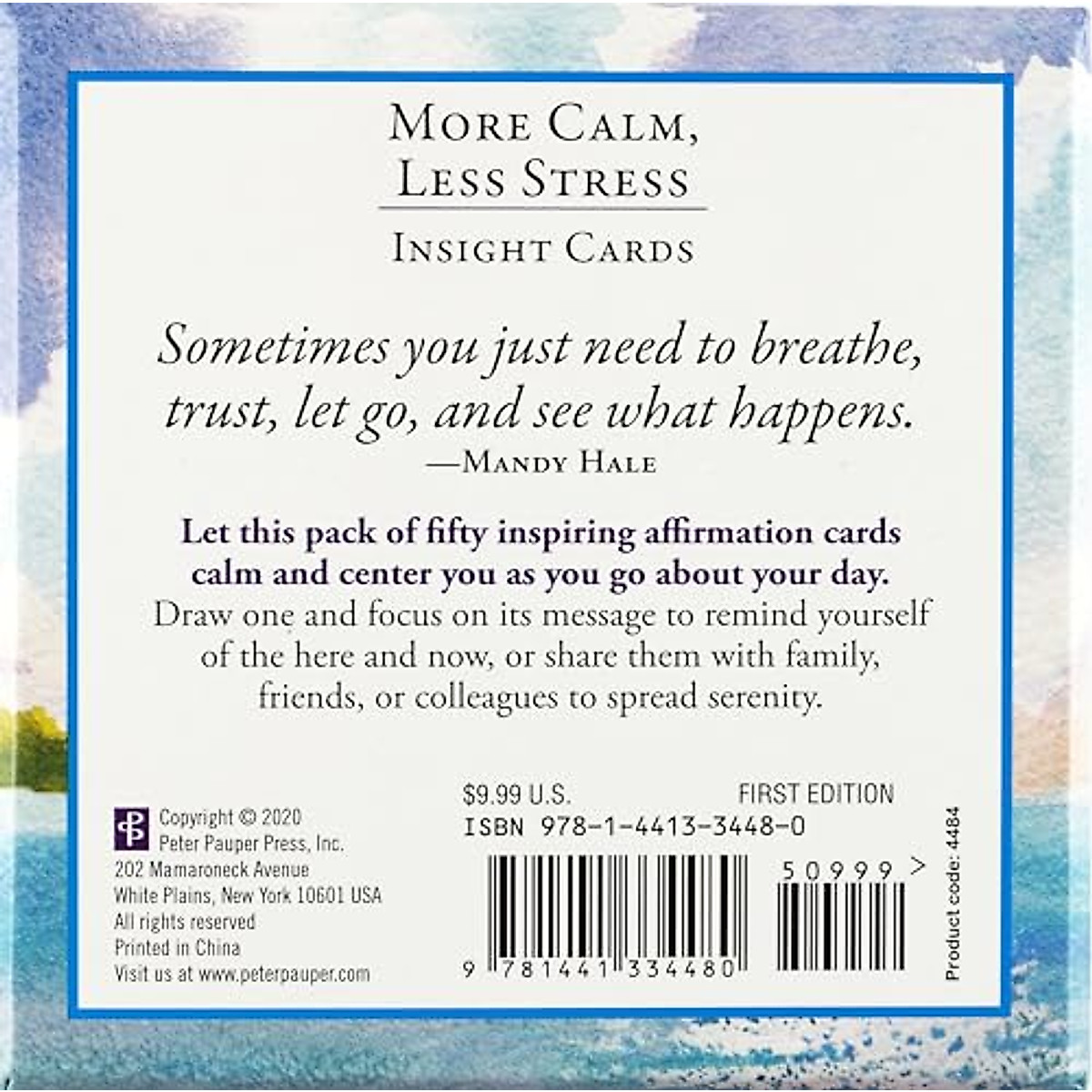 More Calm, Less Stress Insight Cards (Deck of 50 Relaxation Cards)