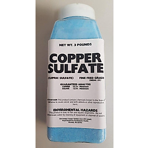 Copper Sulfate Fine Crystals 3lb Jar