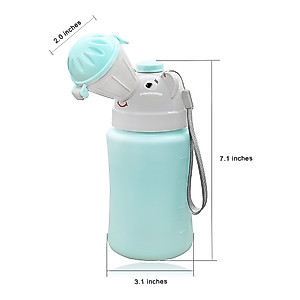 Pee Bottle for Kids - Travel Urinal Portable Potty Pee Cup for Girl Child Toddler Baby Urinal Emergency Toilet for Car Travel Road Trip Essentials Camping Potty Pee Training Leak Proof