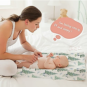 ACRABROS Changing Pad Cover- Ultra Stretchy Snug Fitted Diaper Changing Table Cover Sheets for Boys Girls,2 Pack,Bears &Forest