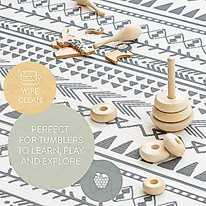 Berry Lane Baby Play Mat | Large 6.5 ft x 4.5 ft One-Piece Reversible Foam Floor Playmat | Tummy Time | Extra Soft & Thick | Non-Toxic | for Infants, Babies, Toddler, and Kids