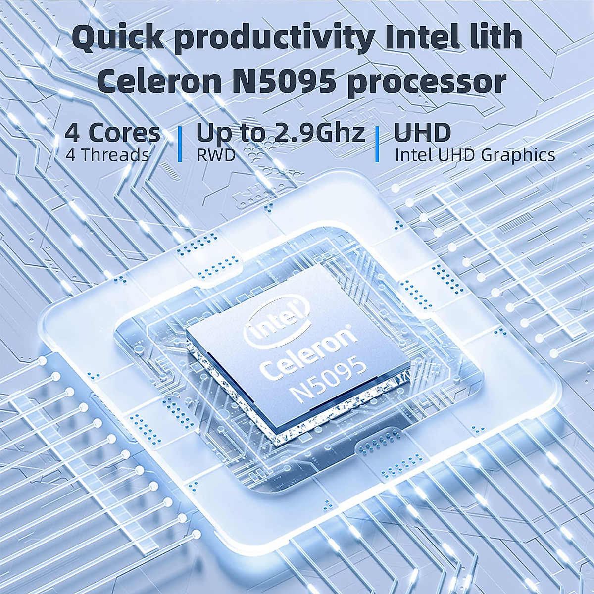 SGIN 15.6 Inch Laptop, Home 12GB DDR4 512GB SSD Laptops with Celeron N5095 Processor(Up to 2.9GHz), FHD 1920x1080, Webcam, Long Battery Life, WiFi, Bluetooth 4.2